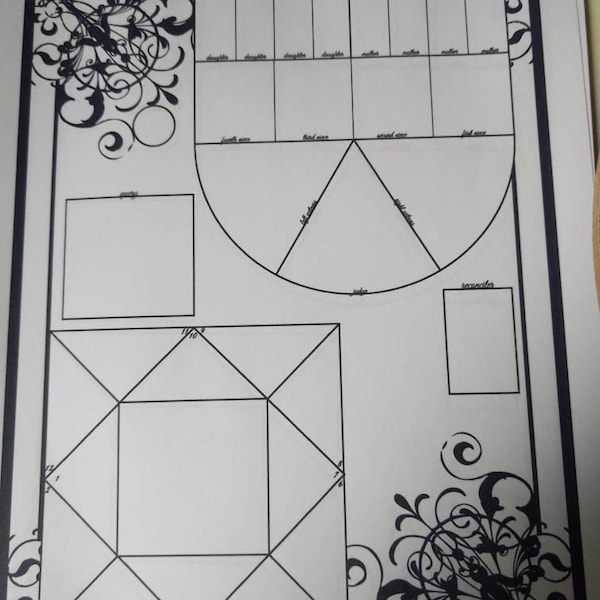 Geomancy Reference Tables PDF - Etsy