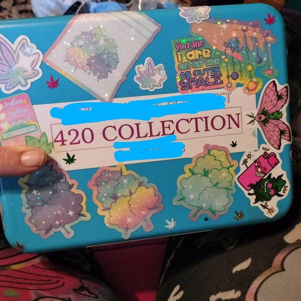 420 Sticker Pack | Stoner Girls, Weed Stickers, Cannabis Stickers ...