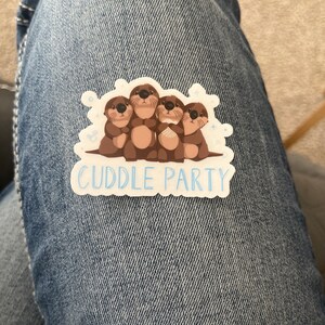 Otter Cuddle Party Transparent Laptop Sticker/ Finding Dory Nemo Pixar ...