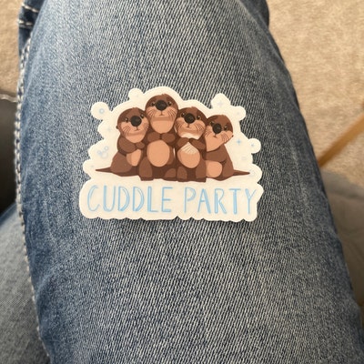 Otter Cuddle Party Transparent Laptop Sticker/ Finding Dory Nemo Pixar ...