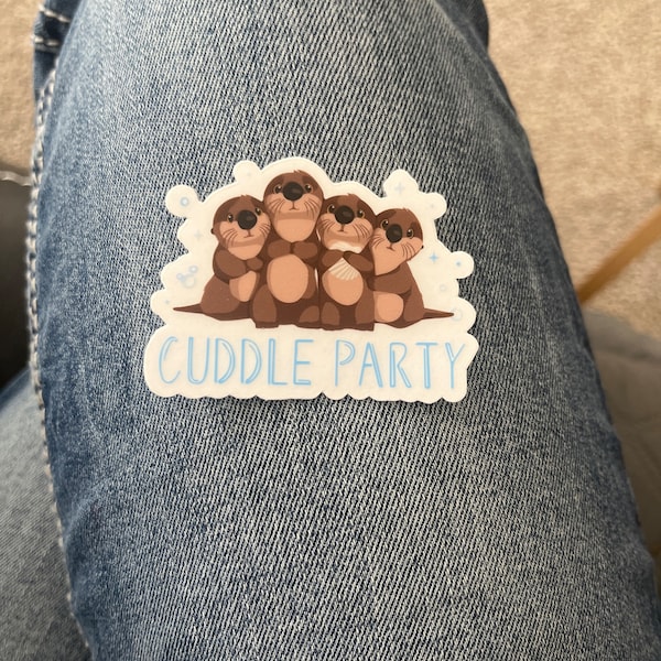 Otter Cuddle Party Transparent Laptop Sticker/ Finding Dory Nemo Pixar ...