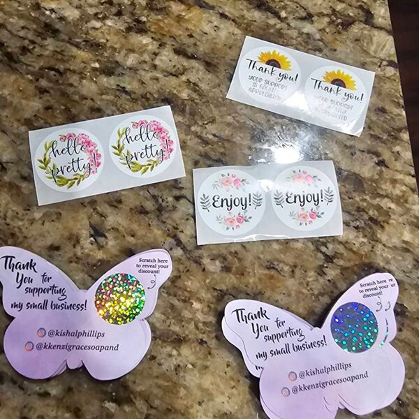 Leave a Review Stickers, Thank You Business Stickers, Thank You ...