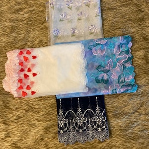 Lovely Tulle Lace Trim Grey Pink Floral Embroidered Lace Trim - Etsy