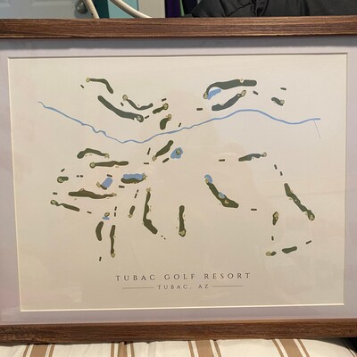 Custom Golf Course Map digital - Etsy