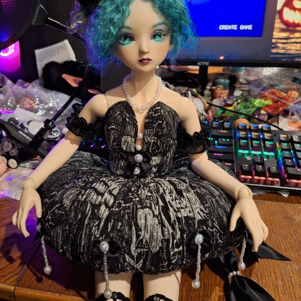 1/3 BJD Dress Doll Clothes Gothic Dress, Custom Doll Clothes Bjd Outfit ...