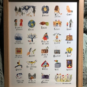 Abcs of Life Print, ABC Art Poster, Alphabet Print, Wall Art, Baby ...