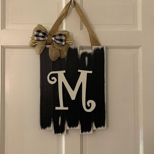 Rectangle/monogrammed/door Decor/staggered/wedding Gift/distressed ...