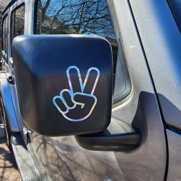 Peace Sign Fingers Wave - Peace Fingers Custom Sticker Decal - Custom ...