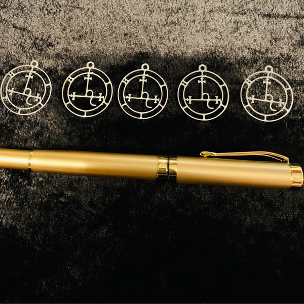 5pcs/lot Demons Charm Satan Sceal Sigil of Lilith Sigil of Demons ...