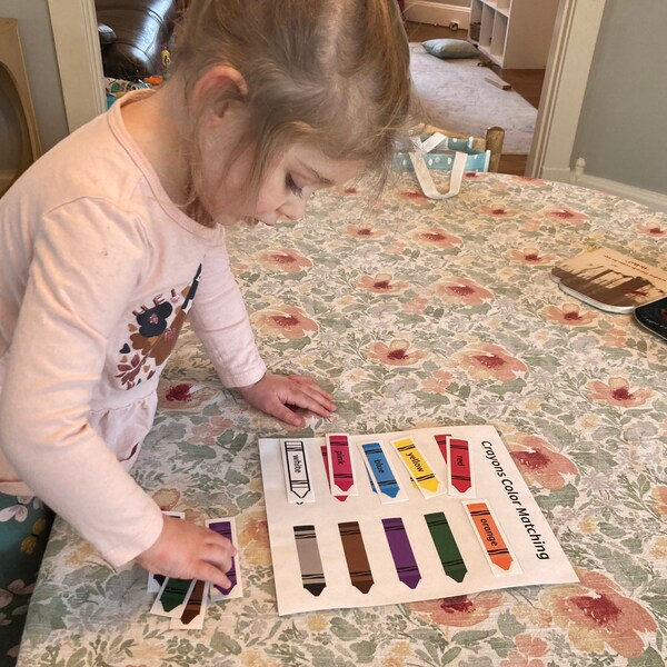 Color Matching Game, Busy Book Printable, Educational Activity ...