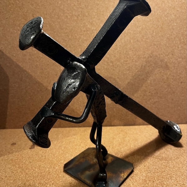Carrying Cross | Metal Art | Religious Art | Cross Metal Art ...