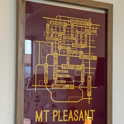 Eugene, Oregon Street Map Screen Print - Etsy