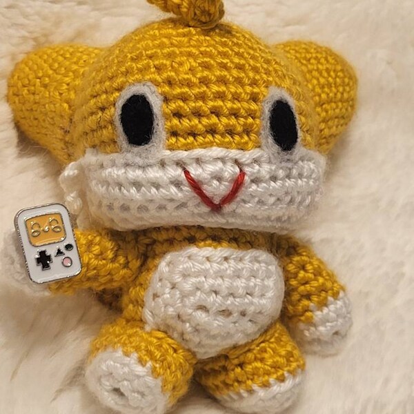 Neutral Chao Keychain PDF Crochet Pattern - Etsy