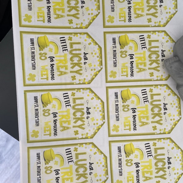 St. Patricks Day Treat Tags, Lucky Treat for Someone Sweet, Cereal ...