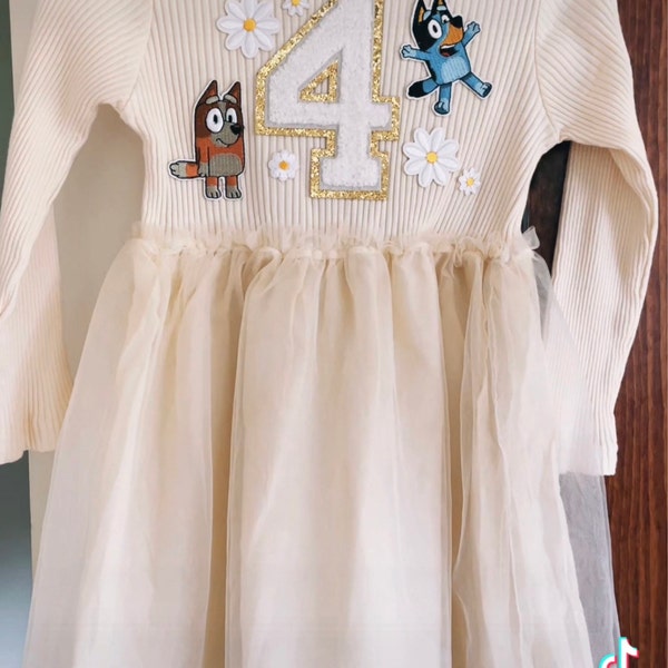 Bluey Bingo Bandit Chilli Heeler Family Dog Cartoon Characters Iron on ...