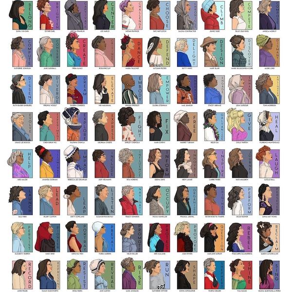 She Series -ultimate Real Women Collection Collage Poster - Etsy