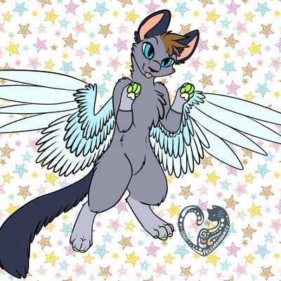 Character OC Digital Art Cat Dog Hyena Base - Etsy