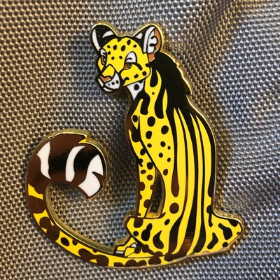 Big and Wild Dogs: Maned Wolf Rose Gold Hard Enamel Pin 1.75 - Etsy