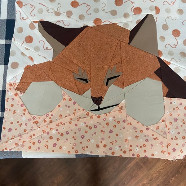 Spotted Cat Paper-piecing Pattern, PDF - Etsy
