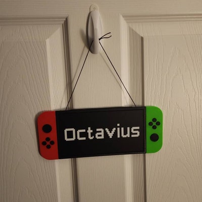 Custom Gamer Sign 10x4in Game Room Decor Gift for Kids Video Game Desk ...