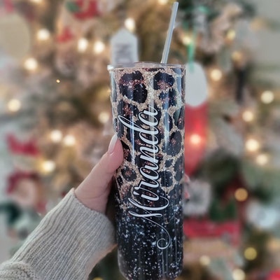 Leopard Tumbler Personalized Leopard Tumbler Tumbler With Name ...