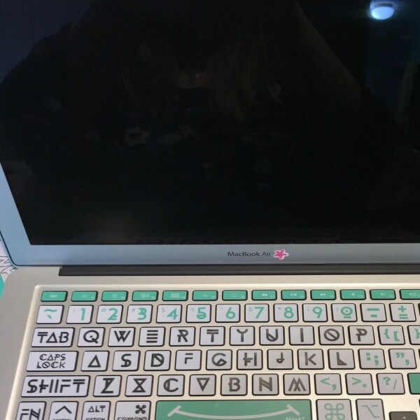 Rainbow Keyboard Stickers Laptop Keyboard Cover Vinyl MacBook Keyboard ...