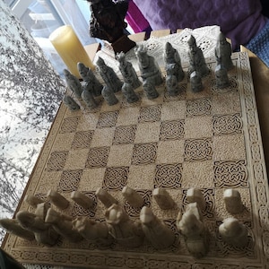 Celtic Chess Set aka. Fidchell - Etsy