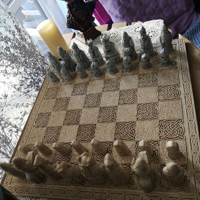 Celtic Chess Set aka. Fidchell - Etsy