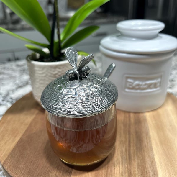 Glass Jam Pot With Lid and Spoon - Etsy