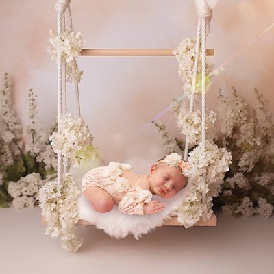 11 Branch Swing Digital Background, Newborn Baby Swing, Dark Brown ...