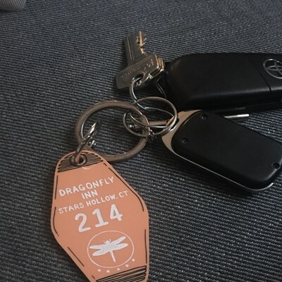 The Dragonfly Inn Gilmore Girls Hotel Room Key Ring - Etsy UK