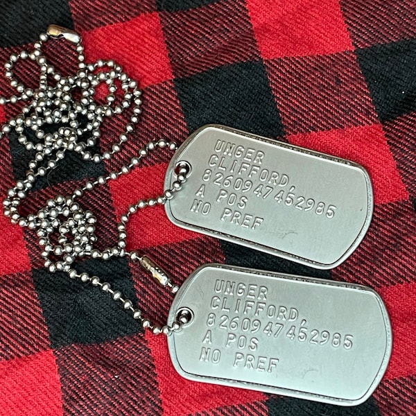 Death Stranding Cliff Unger Military Dog Tags - Etsy