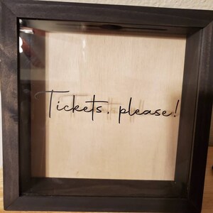Custom Shadow Box for Tickets Shadow Box for Travel Mementos - Etsy