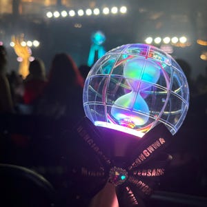 SEVENTEEN SVT Caratbong Ribbon Bow Keychain Pendant Light Stick Lanyard ...