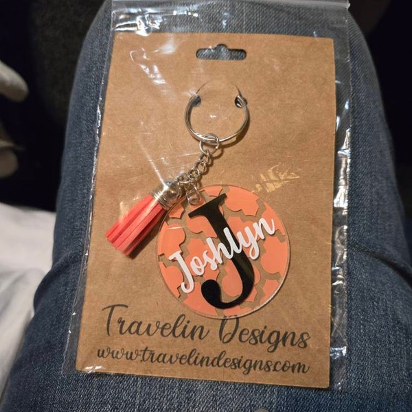 Personalized Monogram Keychains, Monogram Key Chain, Key Fob, Monogram ...