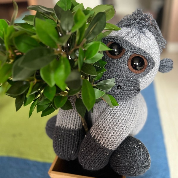 Baby Gorilla - Circular Knitting Machine Pdf Pattern - Sentro Addi ...