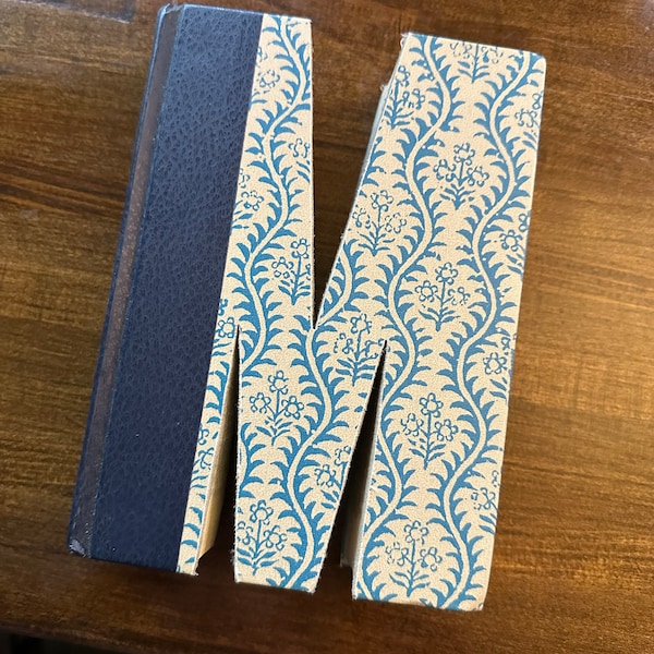 Custom Cut Book Letters: Vintage Monogram Decor (7.5 X 5.5 Inches) - Etsy