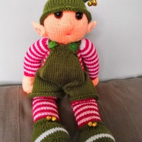 Jingle Jangle the Elf PDF Knitting Pattern Download - Knitted Flat ...