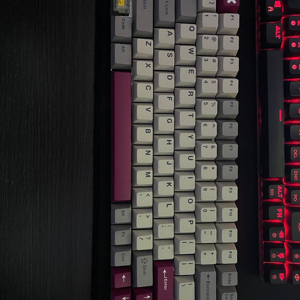 Vaporwave 129 Piece Keycap Set for MX Switch Mechanical Keyboard PBT ...