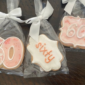 Number Custom Anniversary Cookies Set of 6 Crunchy Shortbread - Etsy