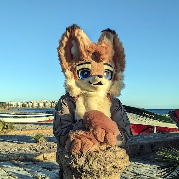 SOLD OUT! Adopt Noria | Mini Partial Fursuit Wolf – Ready to Ship ...