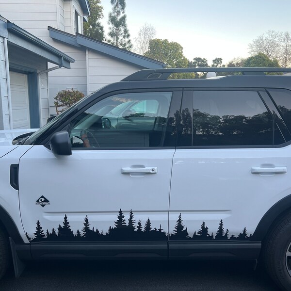 Trees Banner Large Vinyl Decal, Bumper Sticker. for Side of Truck Decal ...