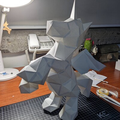 Interior Low Poly, Papercraft, PDF Template, Polygonal Model - Etsy