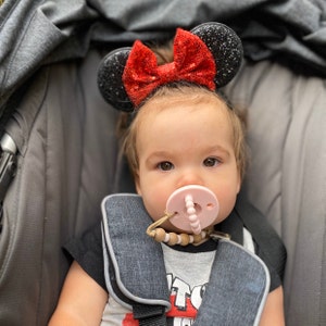 Baby Child Kid Minnie Mouse Ears with Red Bow / Vintage Style | Etsy
