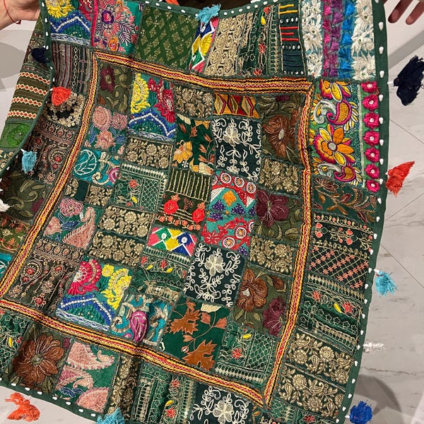 Indian Hand Made Kantha Quilted, Real Patch Work Reversible Jacket ...