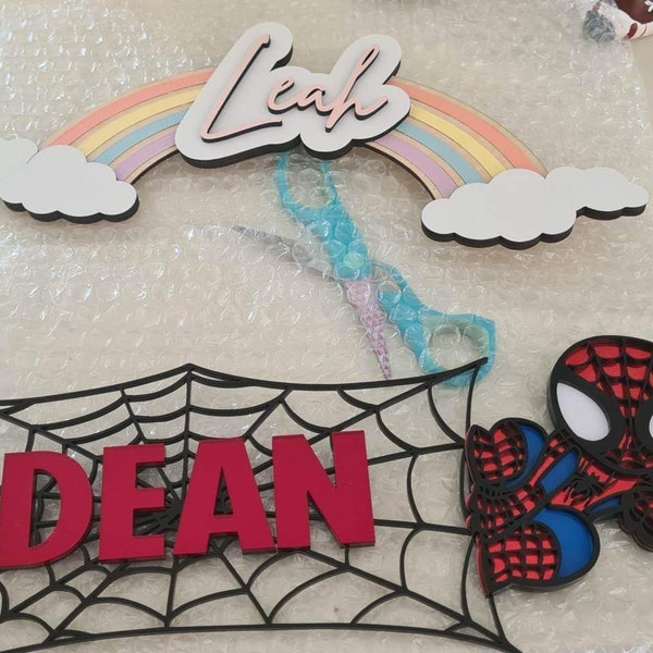 Spiderman Wall Plaque | Spiderman Door Plaque | Christmas Gifts ...