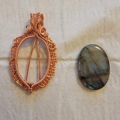 Lizard Pendant Wire Wrap Gemstone Pendent Gemstone Jewelry Copper ...