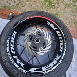 GSX-R 750 Wheel Decals Suzuki Motorcycle Stickers Reflective Neon ...