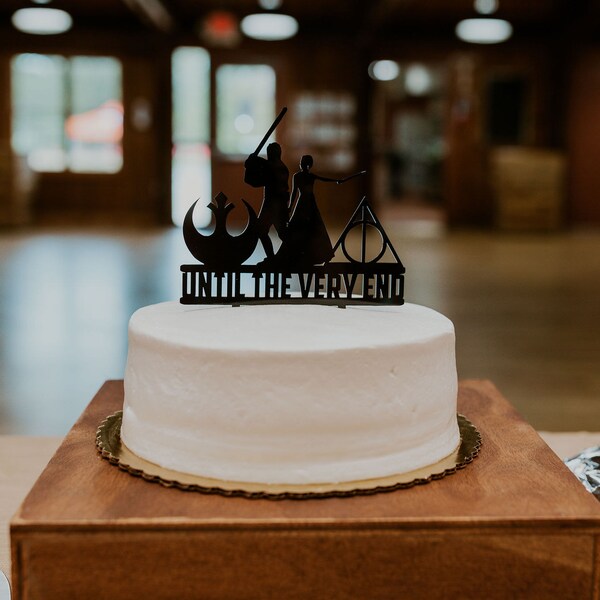 Jedi and Mage Until the Very End Wedding Cake Topper - Etsy
