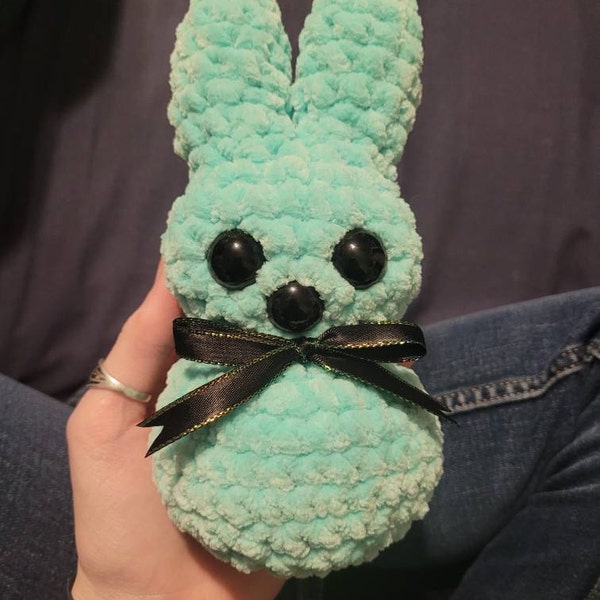 No Sew Easter Peep Bunny Crochet Pattern - Free Keychain Peep Pattern ...